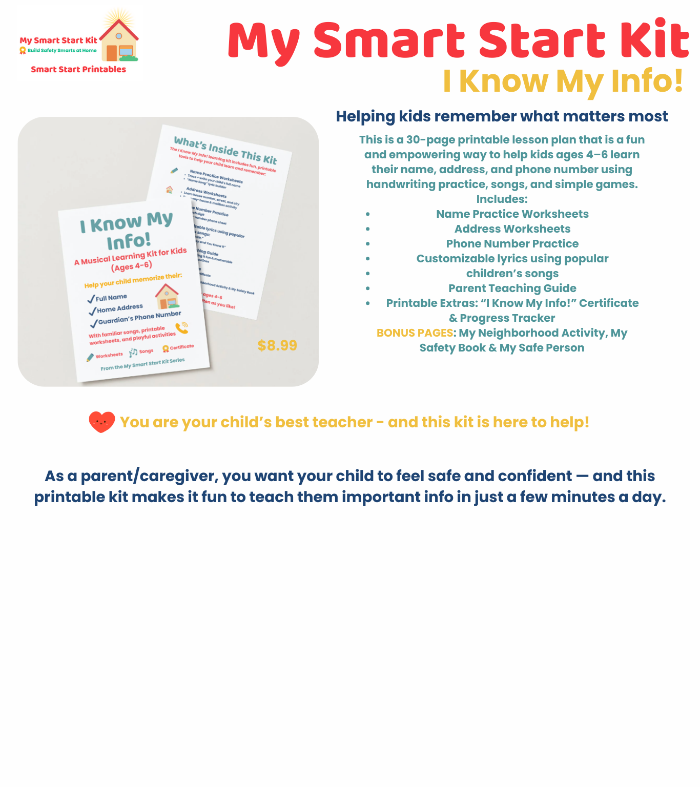 Smart Start Printables