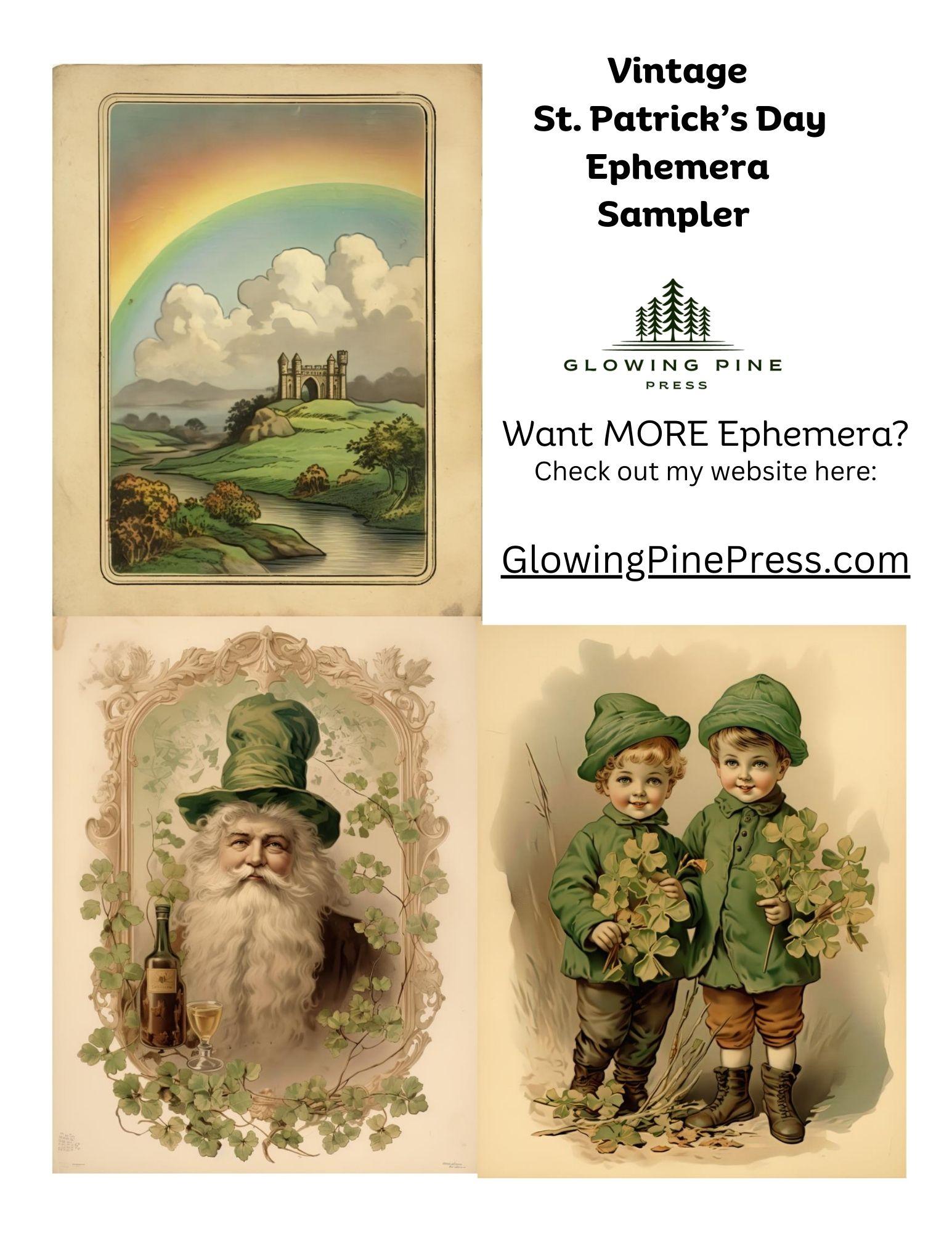 Free Garden Ephemera - Glowing Pine Press