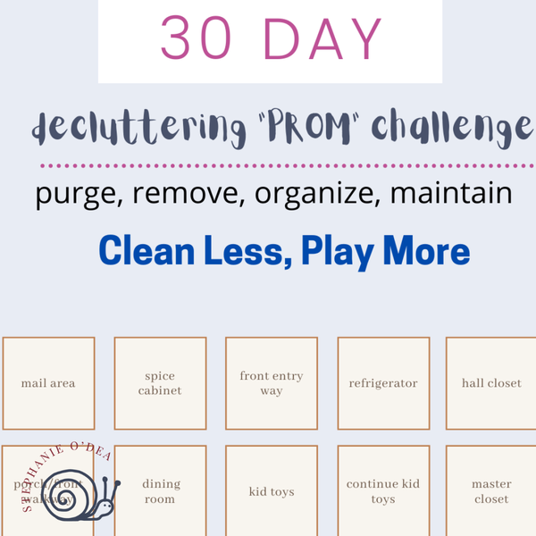 Super Easy Decluttering Bingo Card